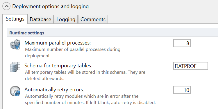 How should I handle connection issues during template deployment?